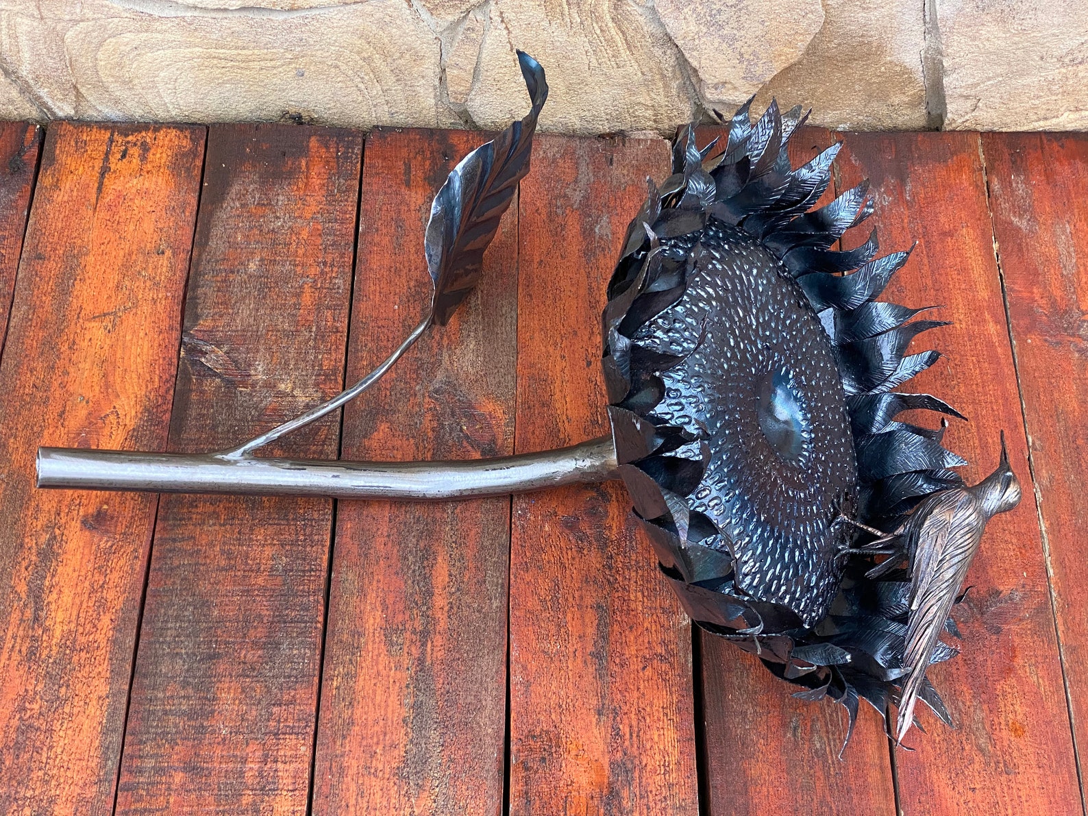 Metal Sunflower Sunflower Sculpture Iron Sunflower Metal - Etsy
