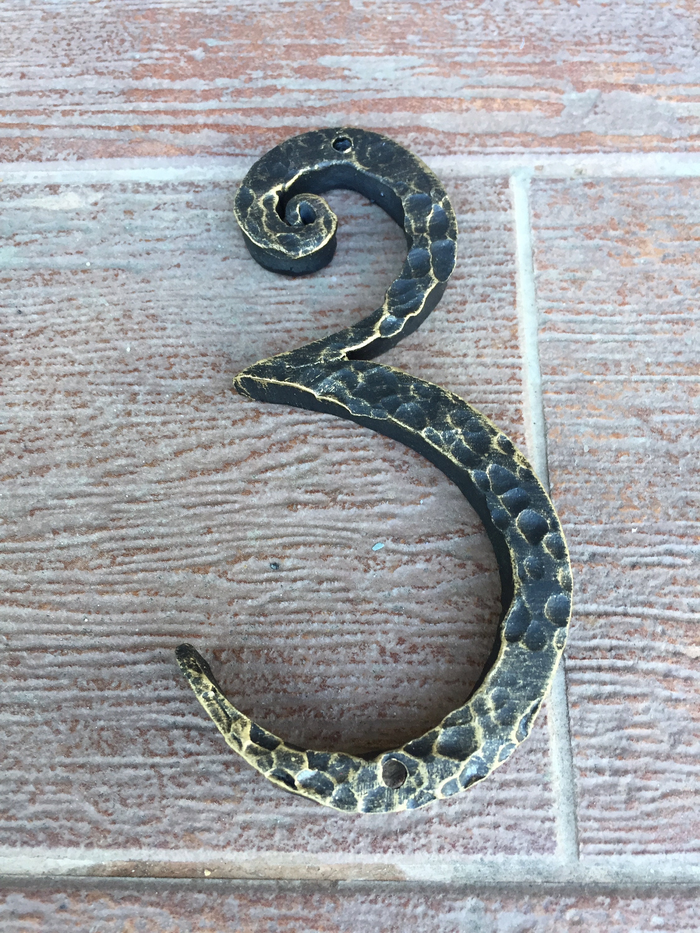 Hand Hammered Numbers Numbers Decals Numbers for House - Etsy