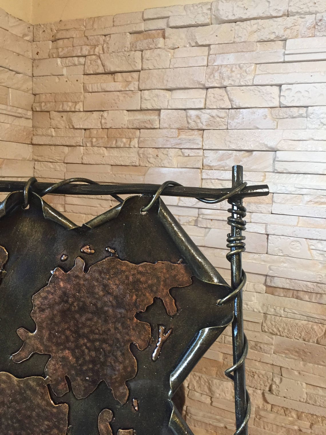 Map Forged Metal World Map World Globe World Travel World - Etsy