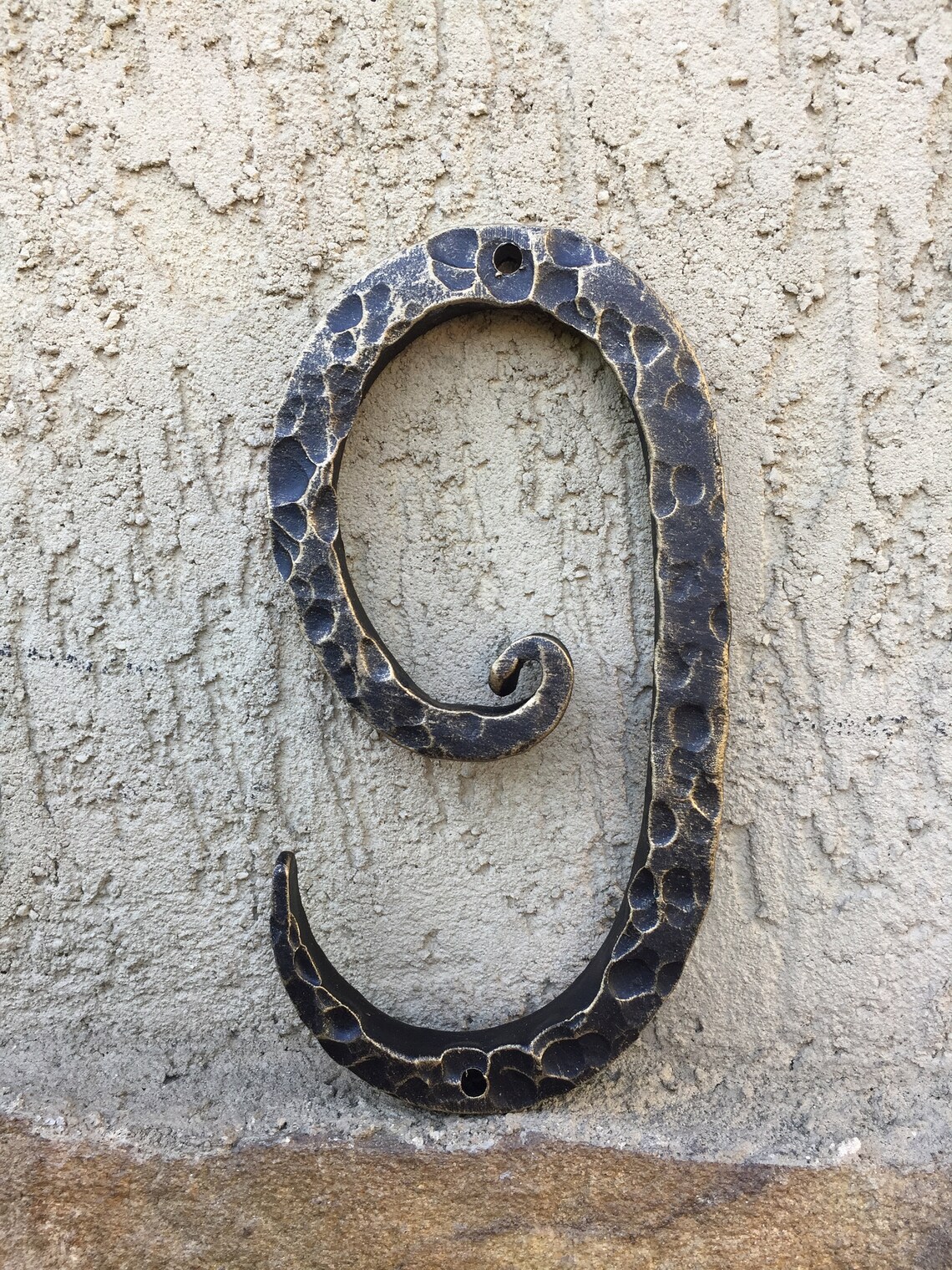 Numbers Steel Numbers Numbers Wall Hanging Script House - Etsy