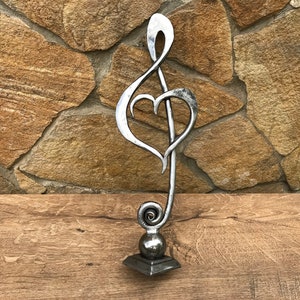 Treble Clef, Iron Music Note, 6th Anniversary, Iron Anniversary, Iron ...