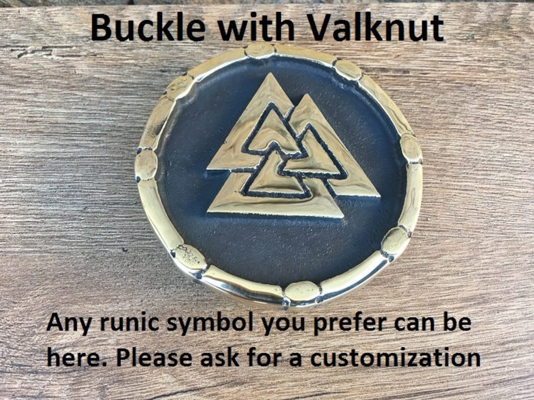 Runic Buckle, Valknut Buckle, Viking Buckle, Mens Buckle, Belt Buckle ...