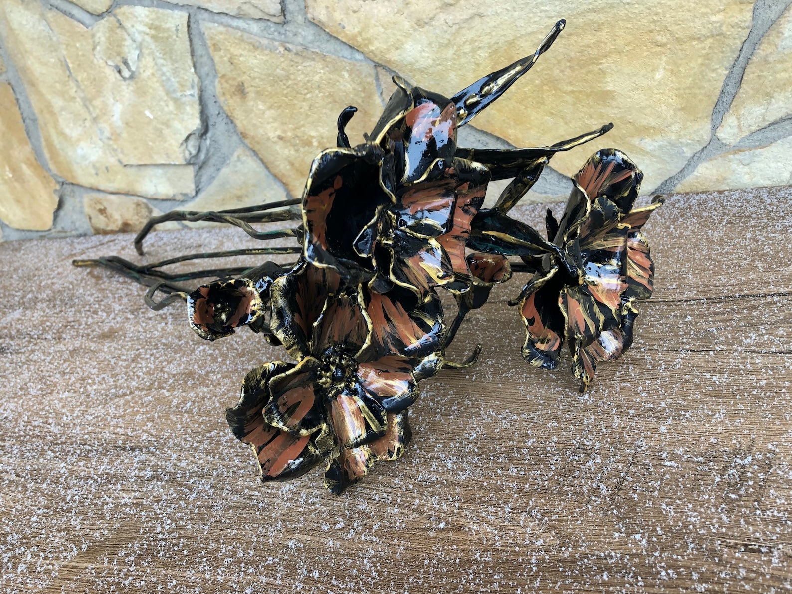 Poppy Poppies Hand Forged Poppy Metal Flower Iron Poppy - Etsy