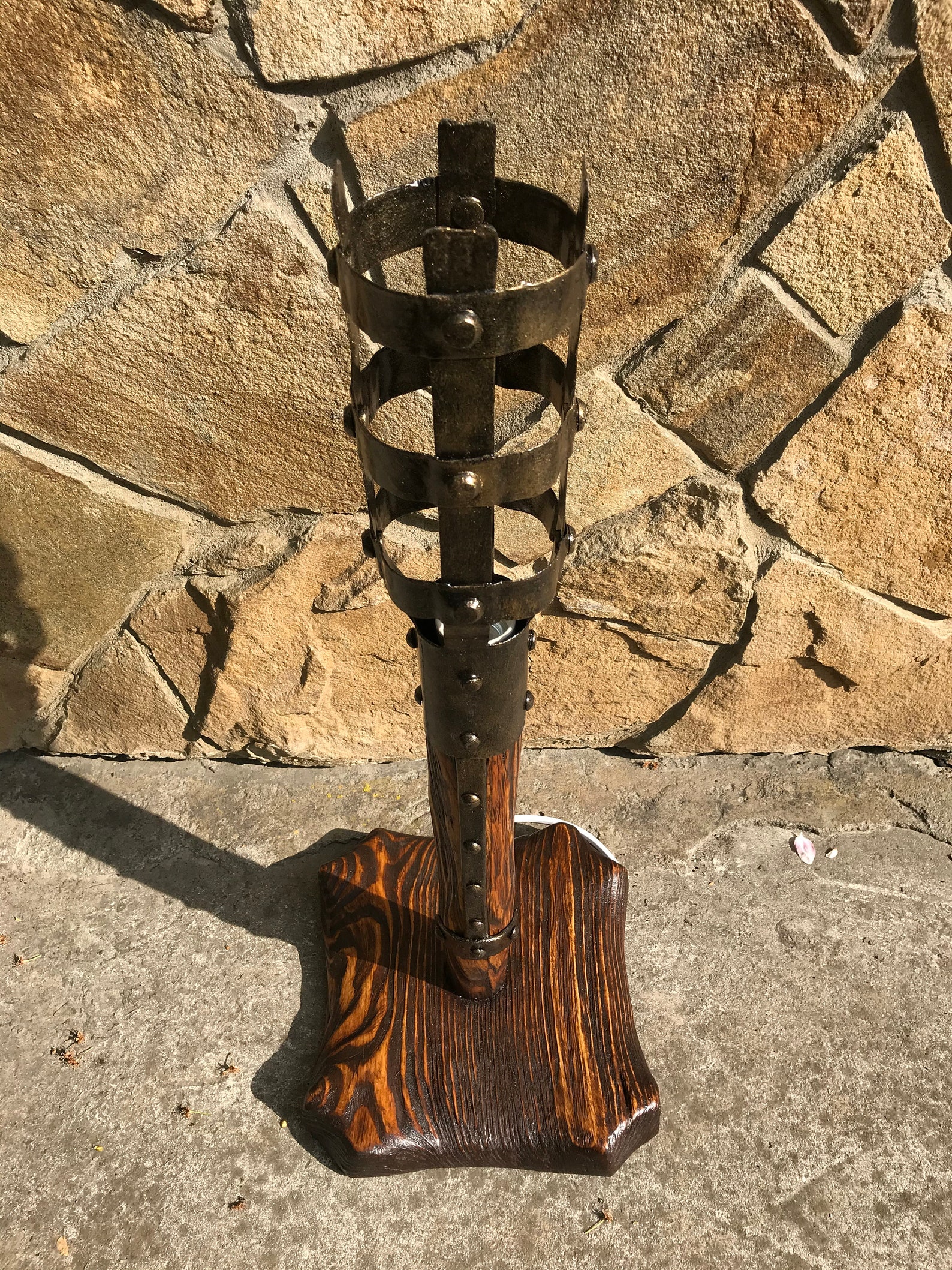 Viking Lantern Viking Torch Viking Lamp Hand Forged Lamp | Etsy