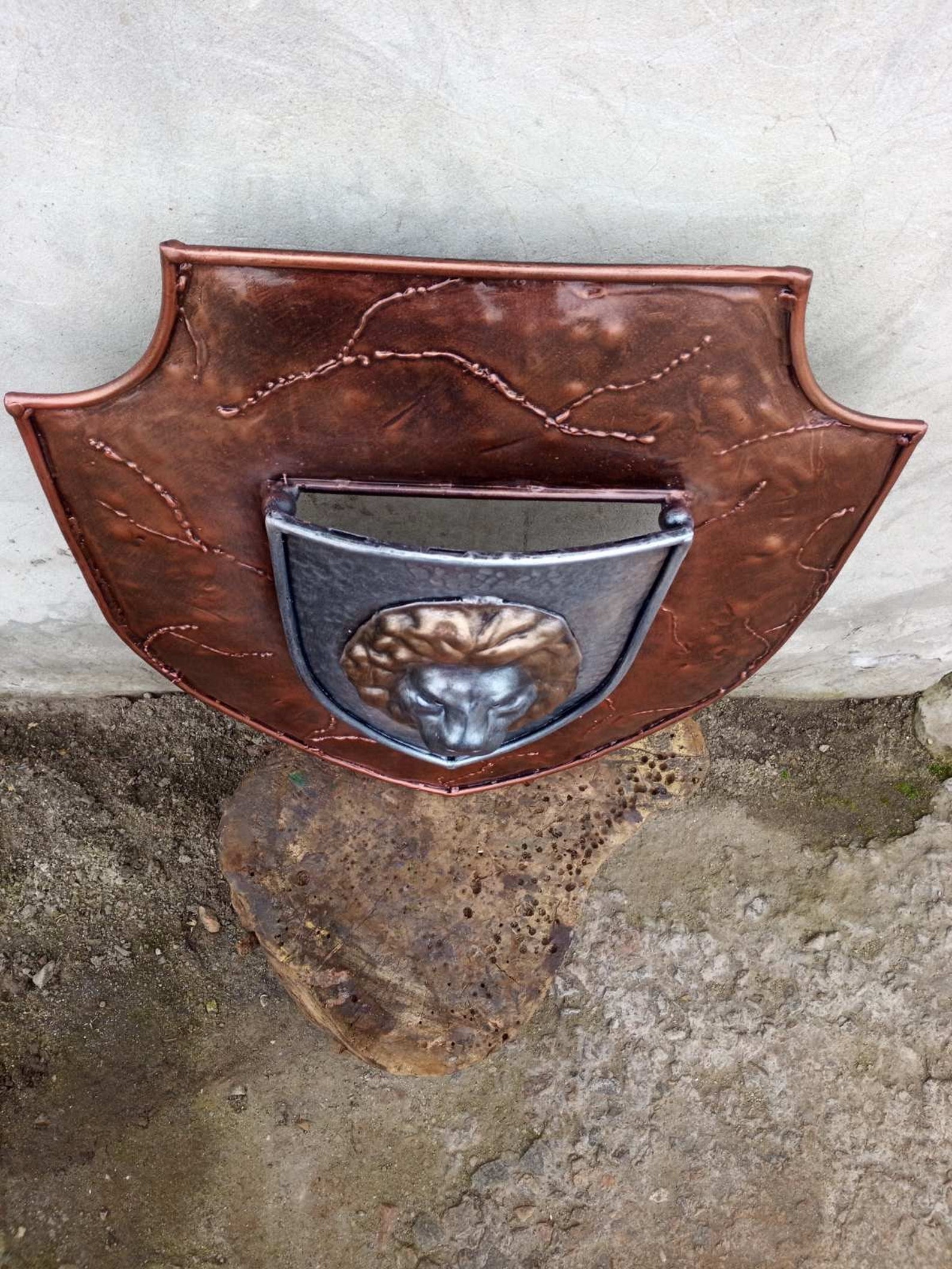 Wall Sconce Lion Shield Viking Shield Man Cave Sconce - Etsy