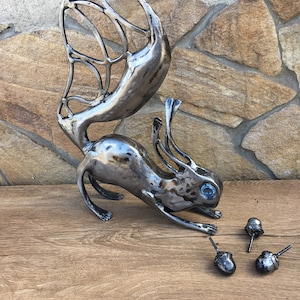Hand Forged Squirrel, Squirrel Amigurumi, Metal Squirrel, Steel ...