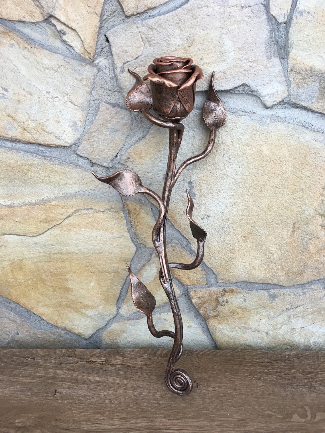 Iron Rose Metal Rose Decoration Metal Rose Sculpture Floral - Etsy