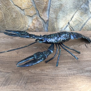 Crawfish, Crayfish, Crustacean, Metal Sculpture, Metal Figurine,metal ...
