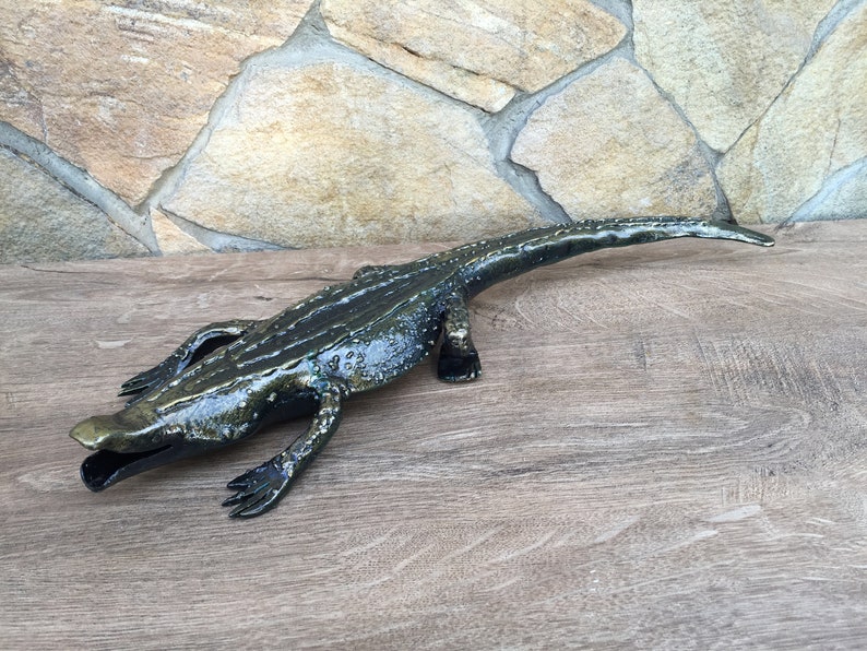 Hand Forged Crocodile Crocodile Figure Crocodile Gifts - Etsy