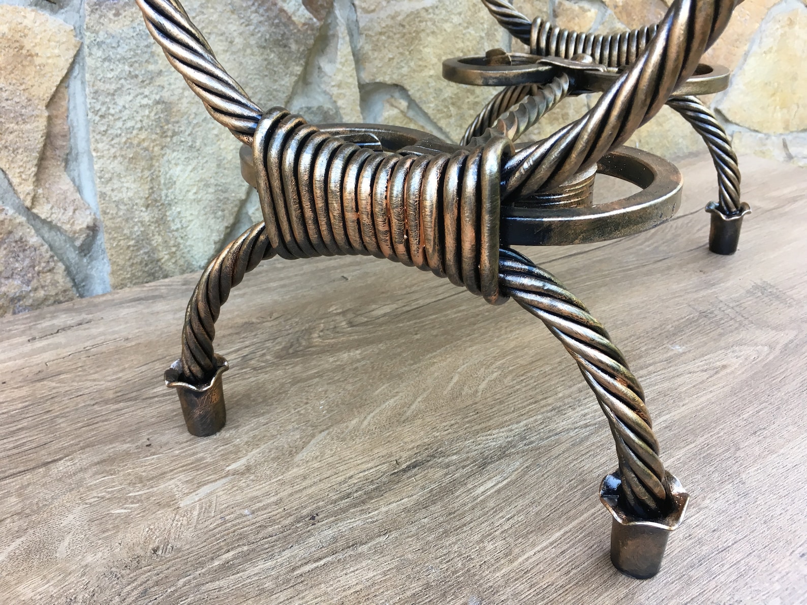 Hand Forged Chair Wrought Iron Chair Iron Stool Garden - Etsy