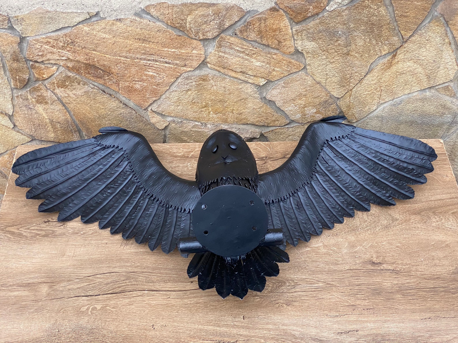 Hand Forged Owl Owl Garden Decor Iron Gift Bird Wild - Etsy