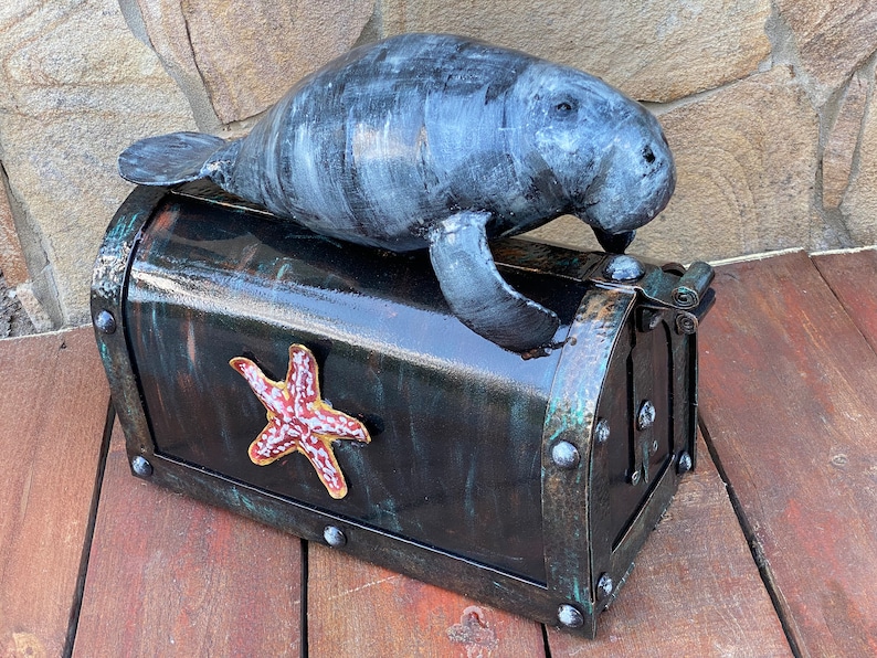 Mailbox Mail Box Nautical Coastal Chest Steel Gift | Etsy