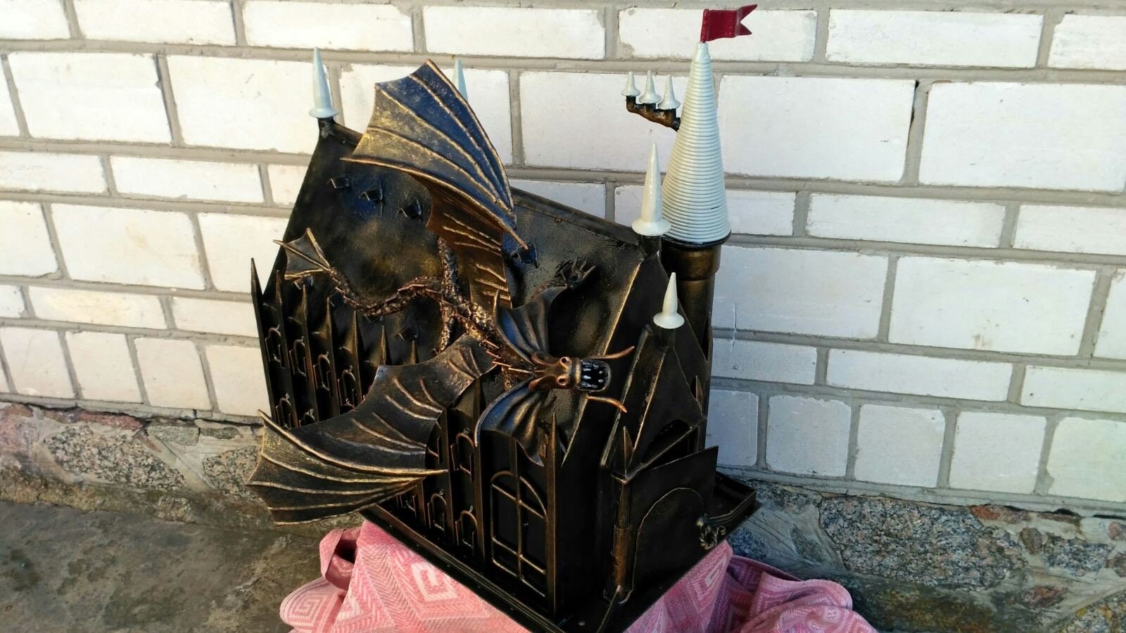 Castle Mailbox, Dragon, Post Box, Custom Mailbox, Mailbox Post, Mail ...