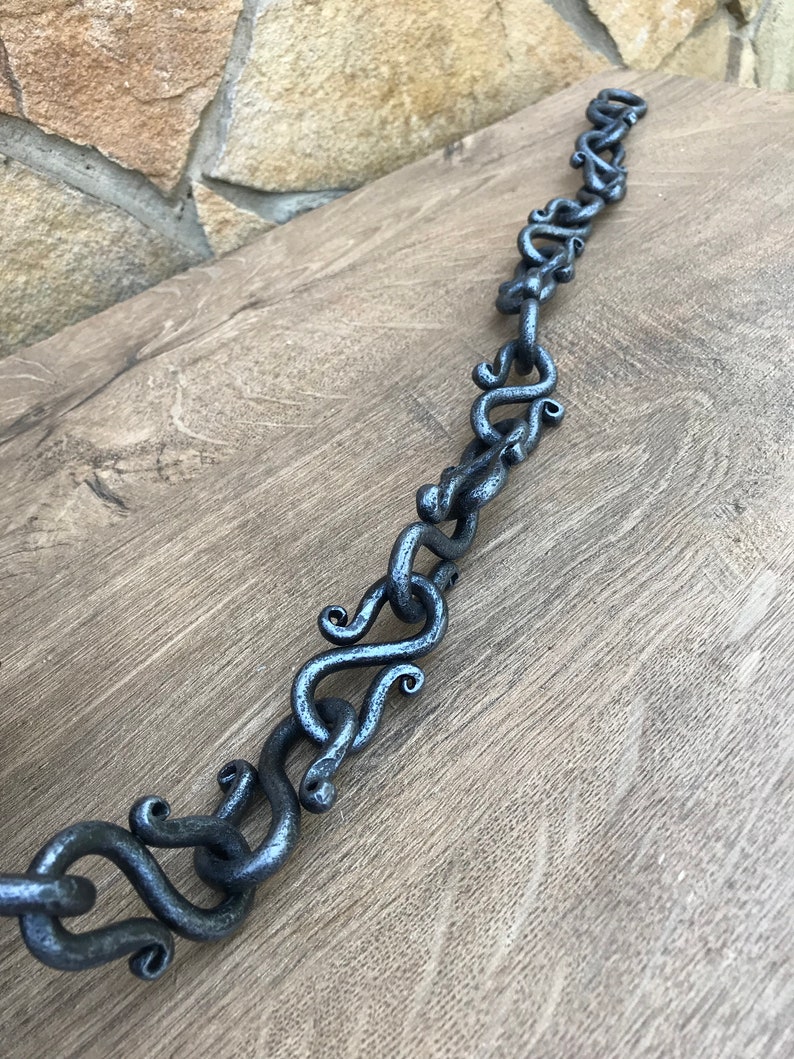 Hand Forged Chain Medieval Chain Iron Chain Plant Hanger | Etsy