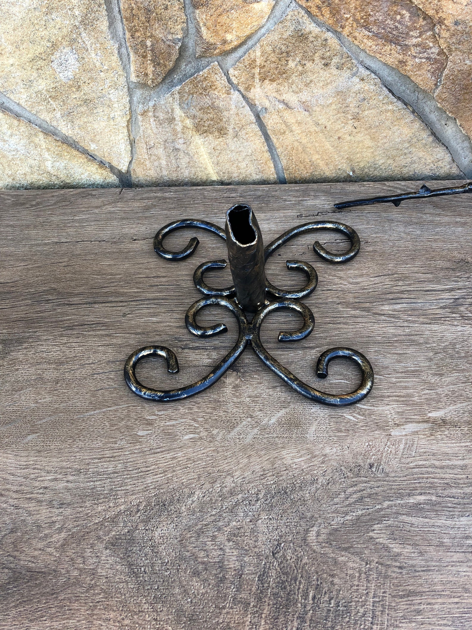 Hand Forged Rose With a Stand Welded Rose Rose - Etsy