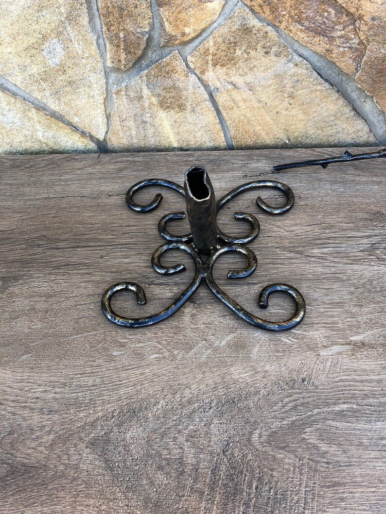 Hand Forged Rose With a Stand Welded Rose Rose - Etsy