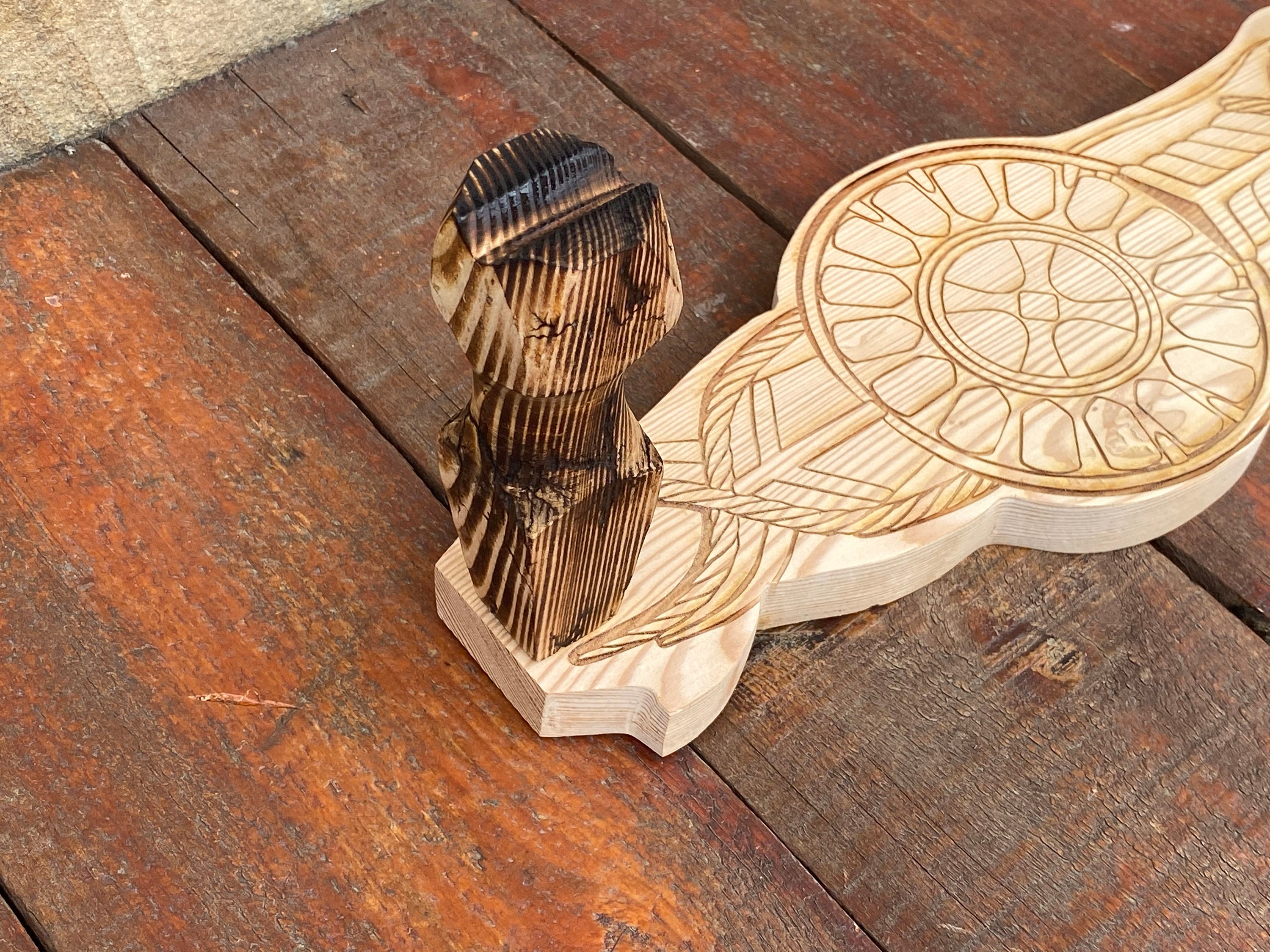 Axe Holder Shield Axe Display Anniversary Wooden Gift | Etsy