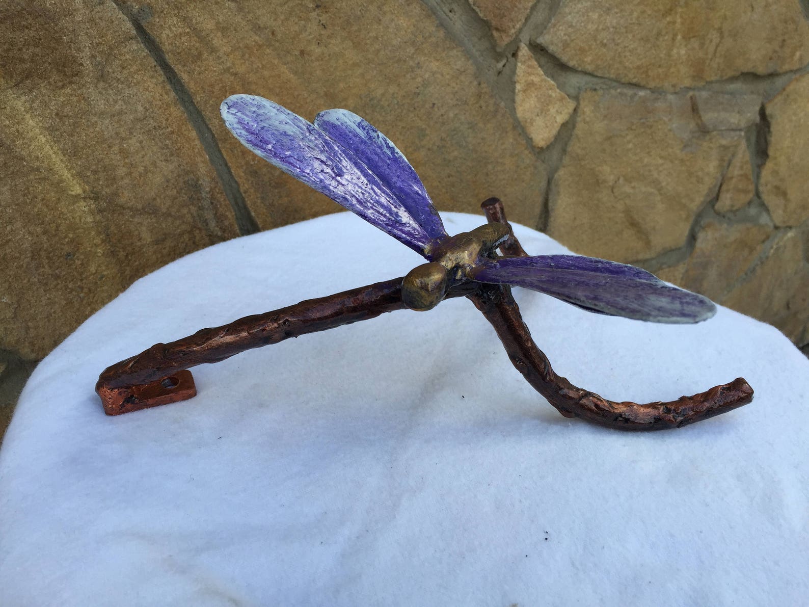 Dragonfly metal dragonfly dragonfly figurine forged | Etsy