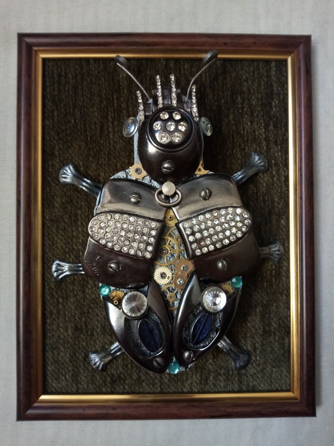 Steampunk painting steampunk insect beetle steampunk | Etsy