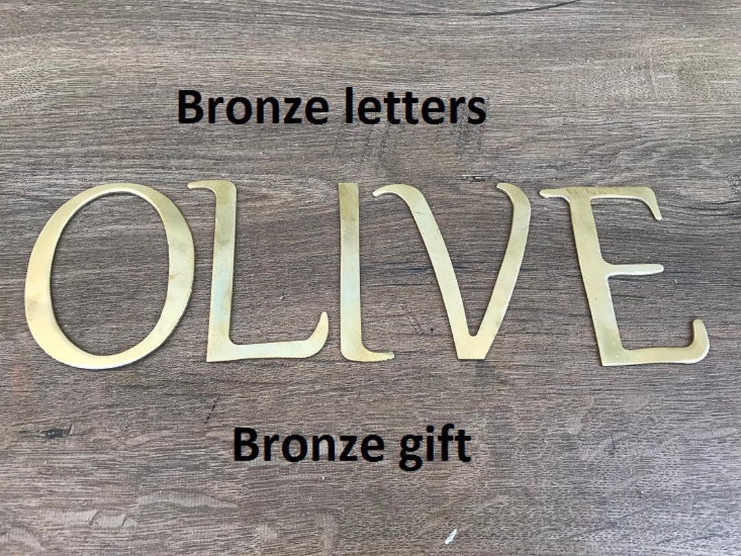 Bronze Letters, Cut Out Letters, Cut Out Names, 8th Anniversary, 8 Year ...
