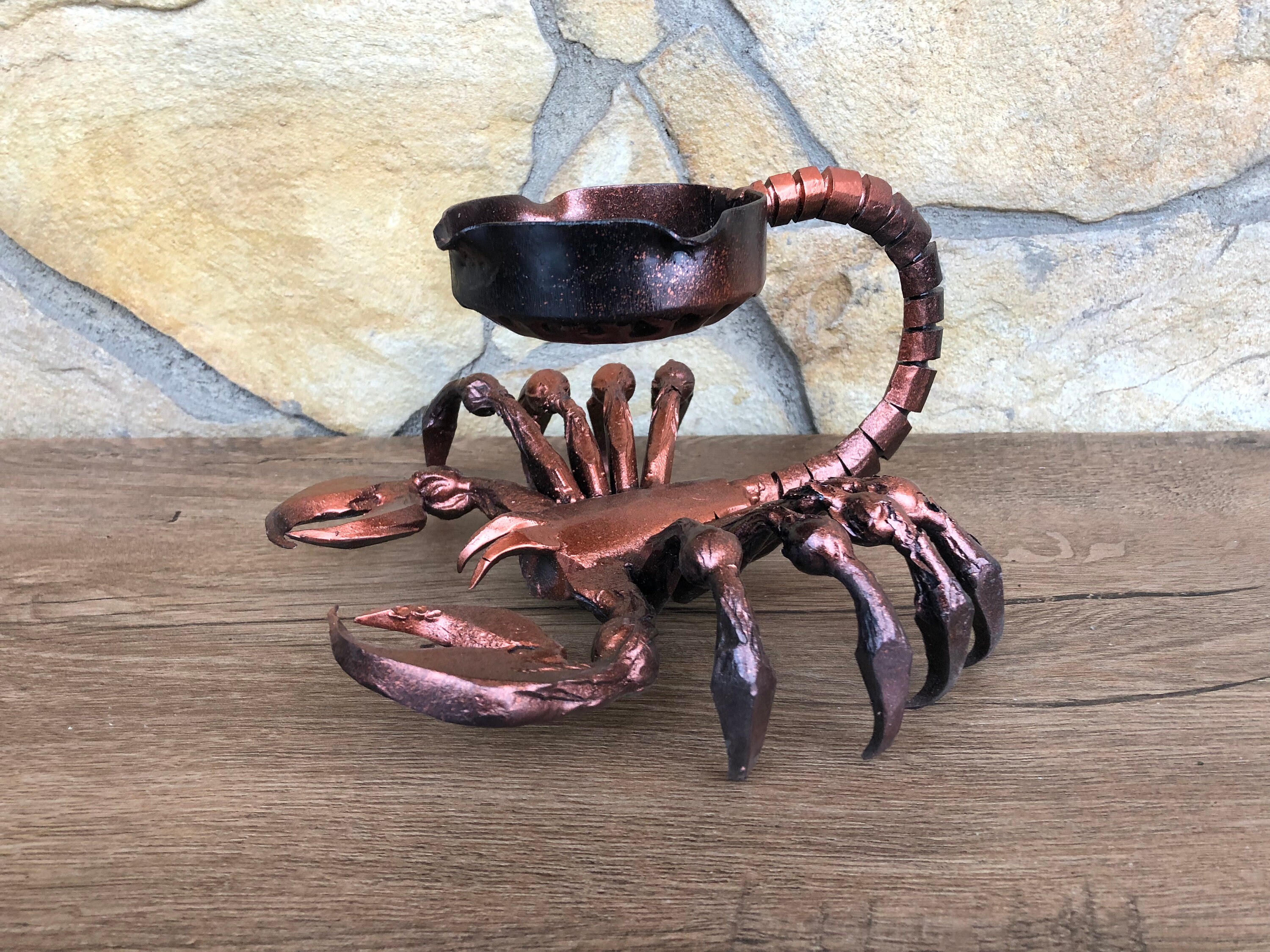 Ashtray Scorpion Art Zodiac Figurine Scorpion Armor | Etsy