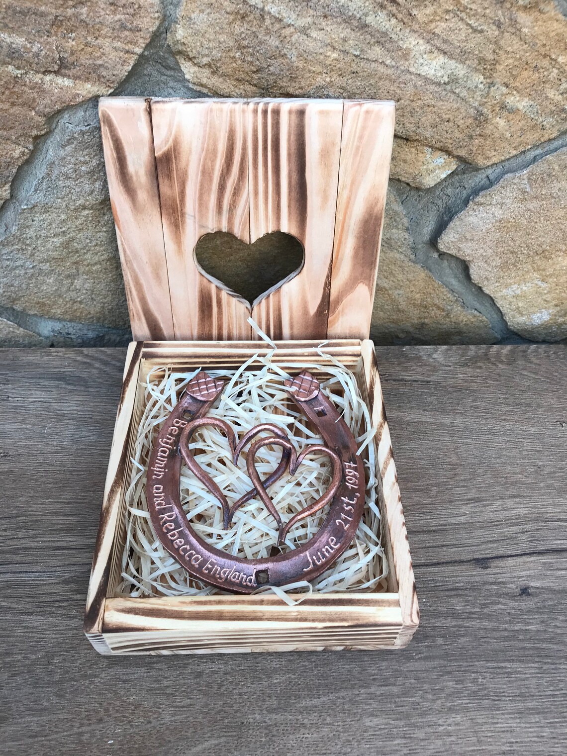 Engraved Copper Gift Copper Horseshoe Horse Shoe Copper | Etsy