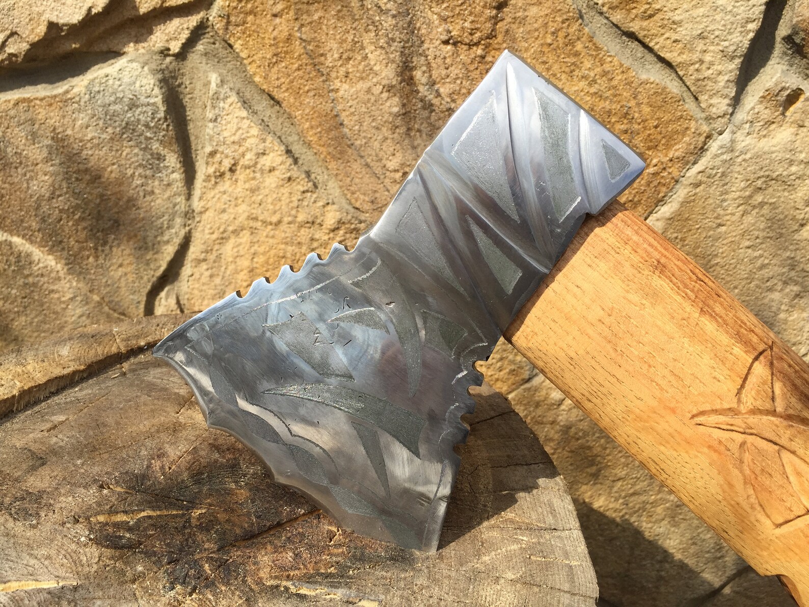 Viking Axe Carving Axe Etching the Best Gift Hand Crafted | Etsy