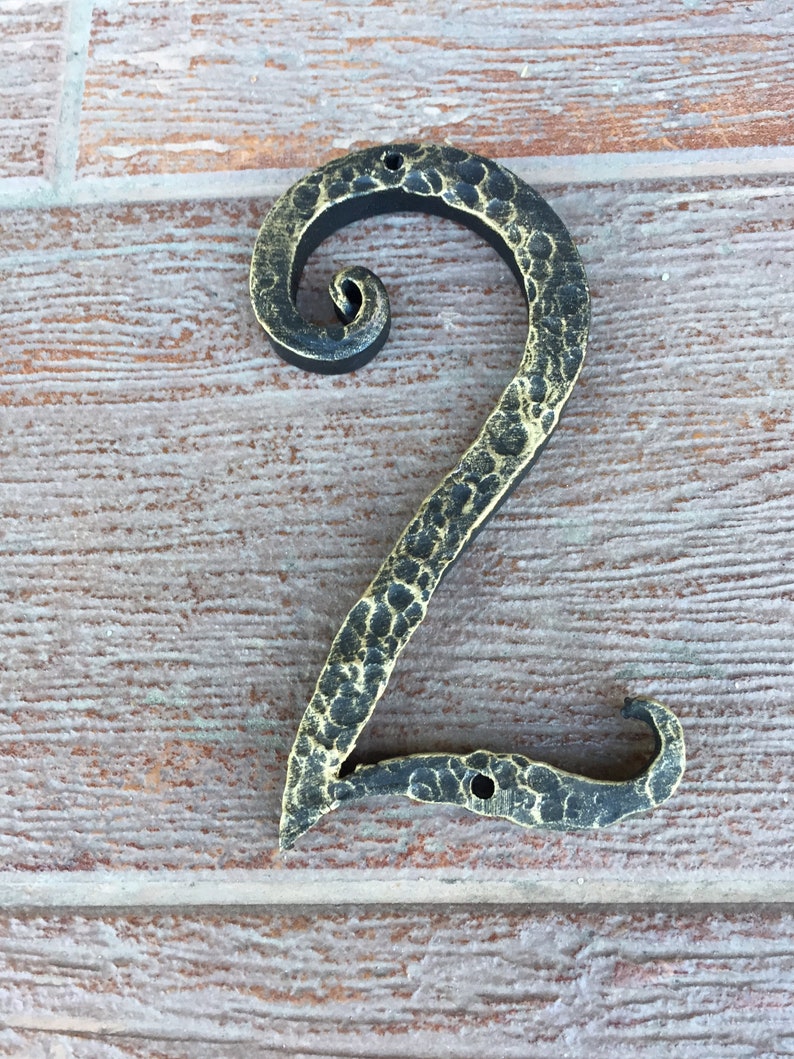 Hand Hammered Numbers Numbers Decals Numbers for House - Etsy