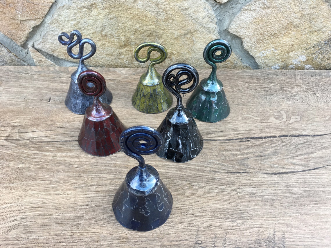 A Set of 6 Bells Iron Bell Hand Forged Bell Wrought Iron - Etsy