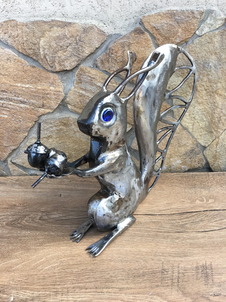 Metal Squirrel Iron Squirrel Squirrel Gifts Squirrel Decor - Etsy