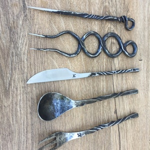 Viking Fork, Hand Forged Fork, Rustic Fork, Medieval Fork, Middle Ages ...