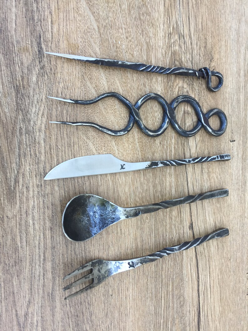 Viking Fork Hand Forged Fork Rustic Fork Medieval Fork | Etsy
