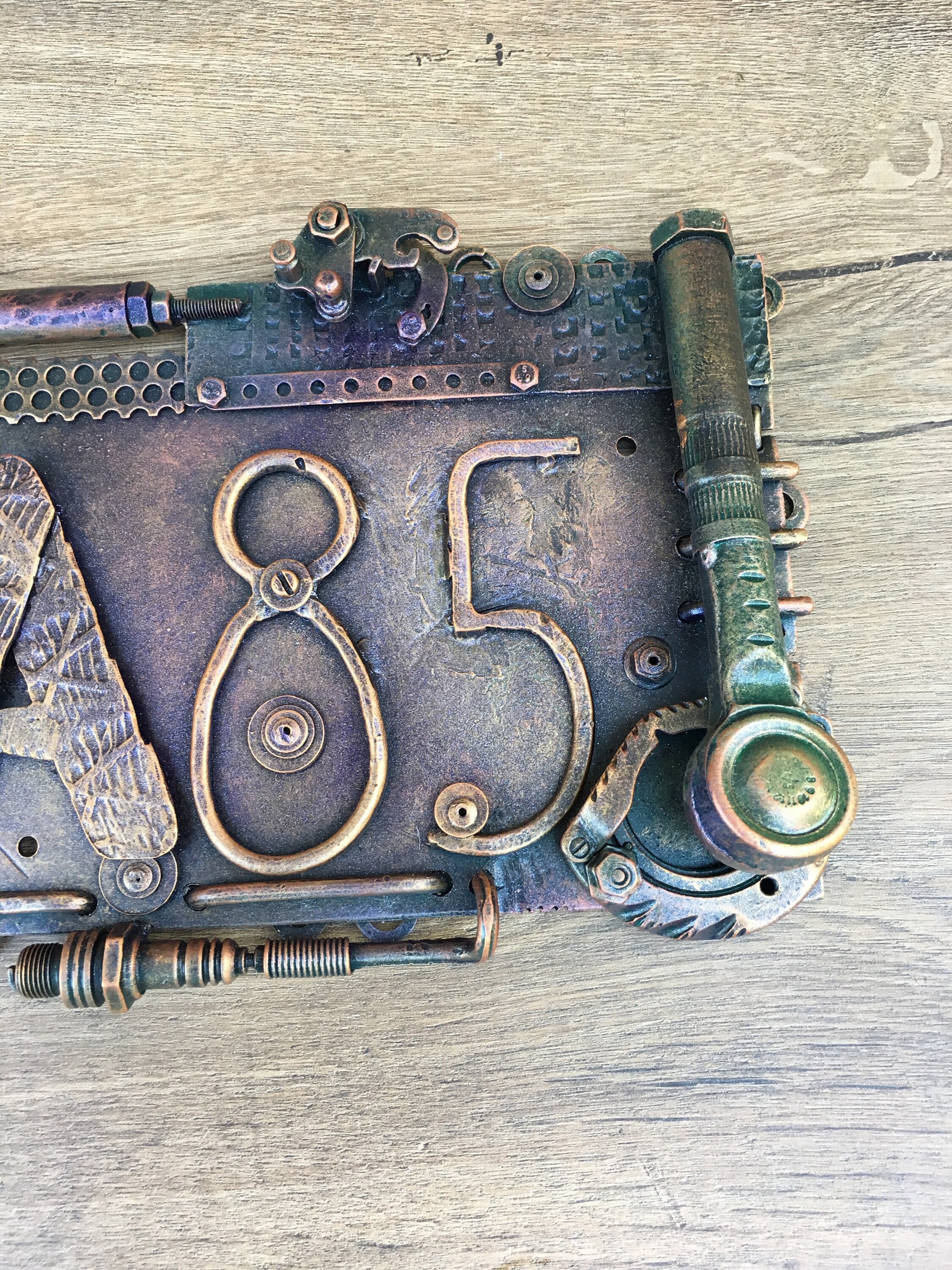 Steampunk plaque steampunk plate steampunk sign house | Etsy