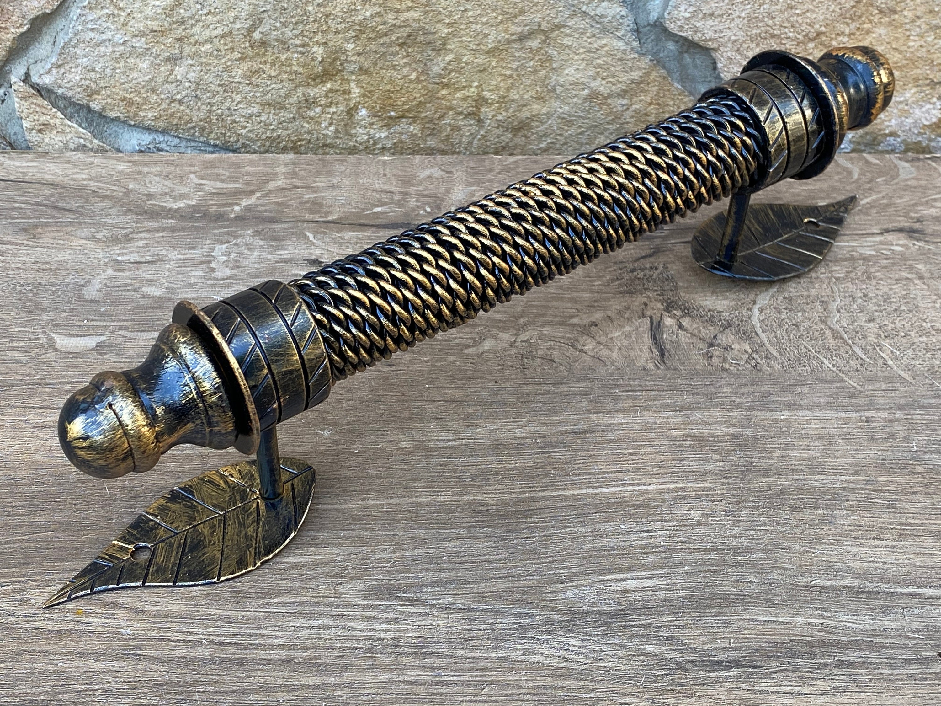 Door puller barn door handle forged door handle iron door | Etsy