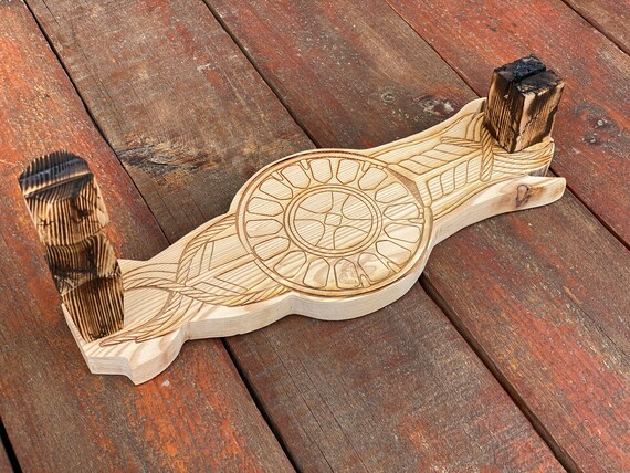 Axe Holder Shield Axe Display Anniversary Wooden Gift | Etsy