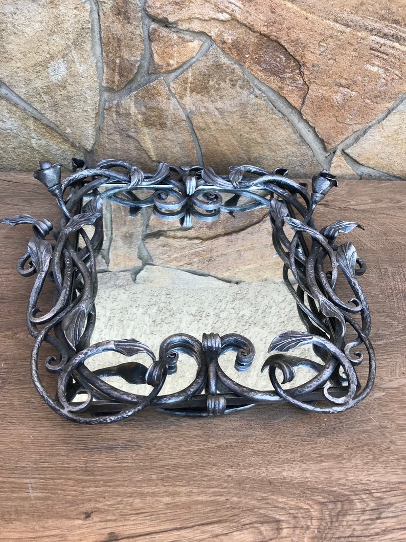 Mirror Mirror Frame Hand Forged Mirror Frame Hallway | Etsy