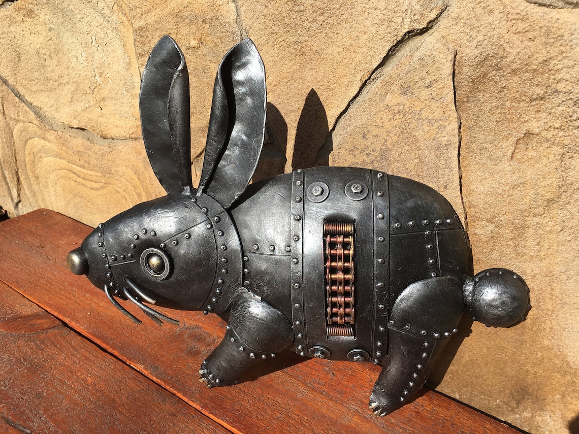 Steampunk Rabbit Steampunk Animals Steampunk Painting - Etsy