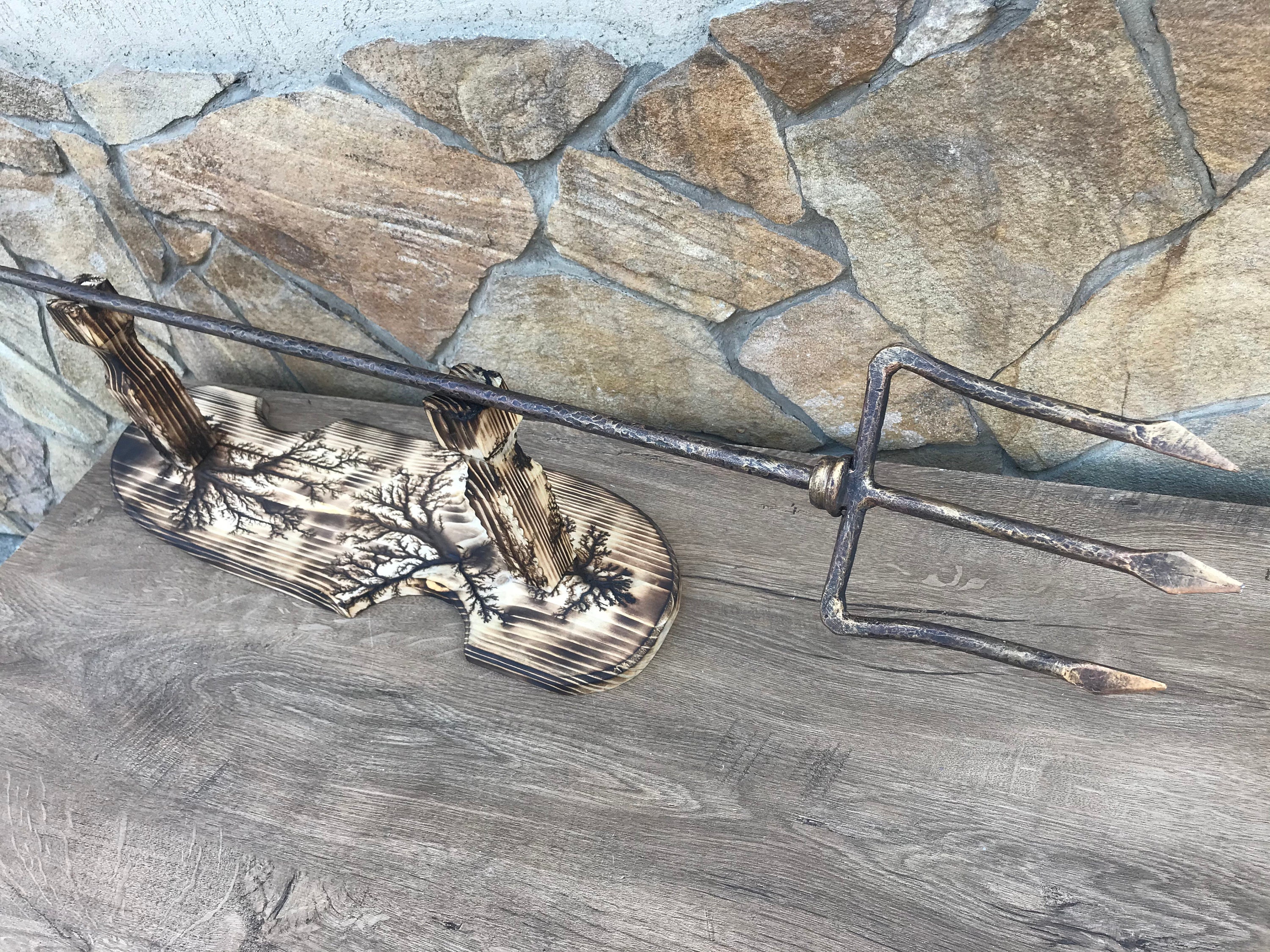 Trident Holder, Trident Stand, Wooden Holder, Wooden Stand, Holder ...