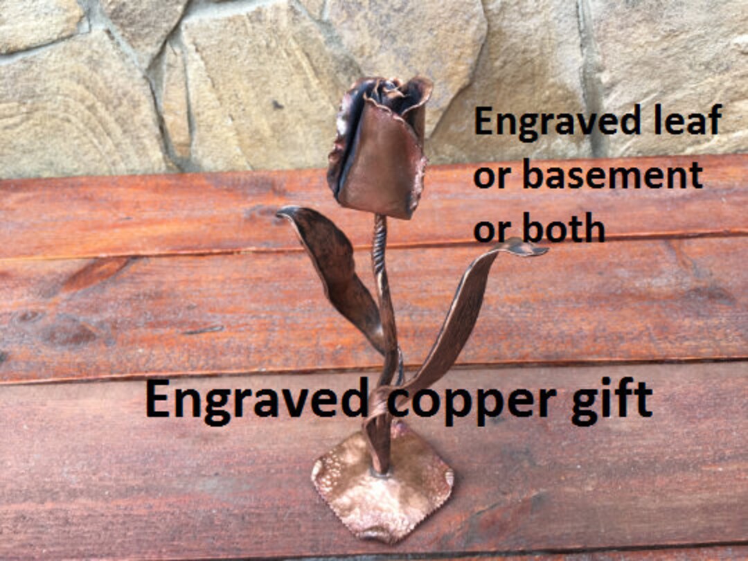 Copper Tulip, Tulip, Copper Gift for Her, Copper Anniversary Gift, 7 ...