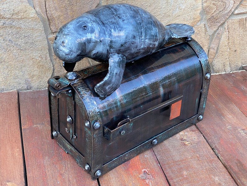 Mailbox Mail Box Nautical Coastal Chest Steel Gift | Etsy