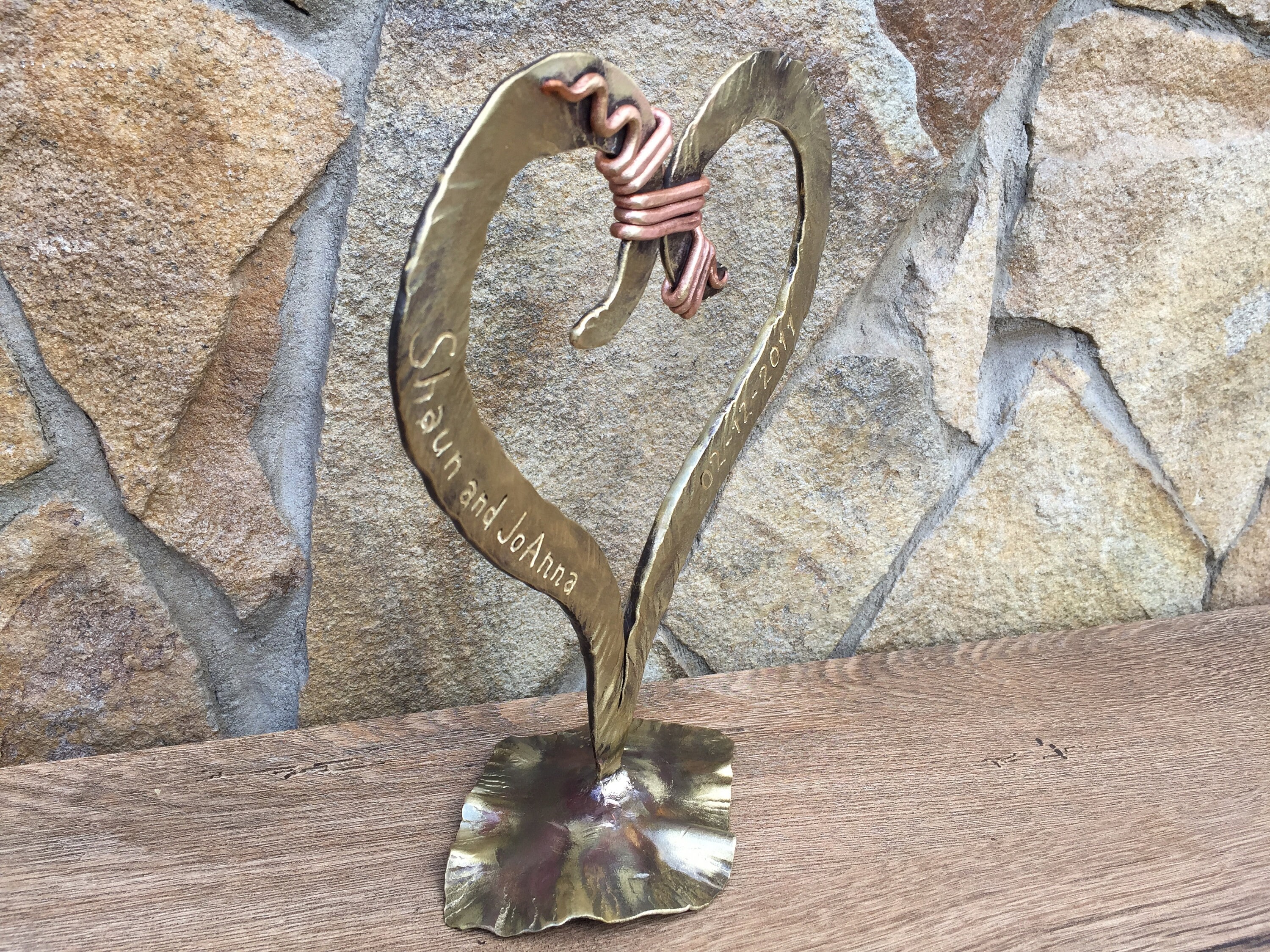 Bronze Gift Unique Wedding Gift Wedding Gifts 8th | Etsy