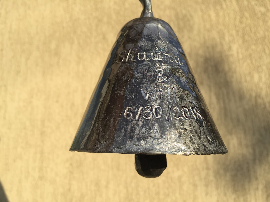 Engraved Bell Hand Made Bellswrought Iron Bell Metal - Etsy