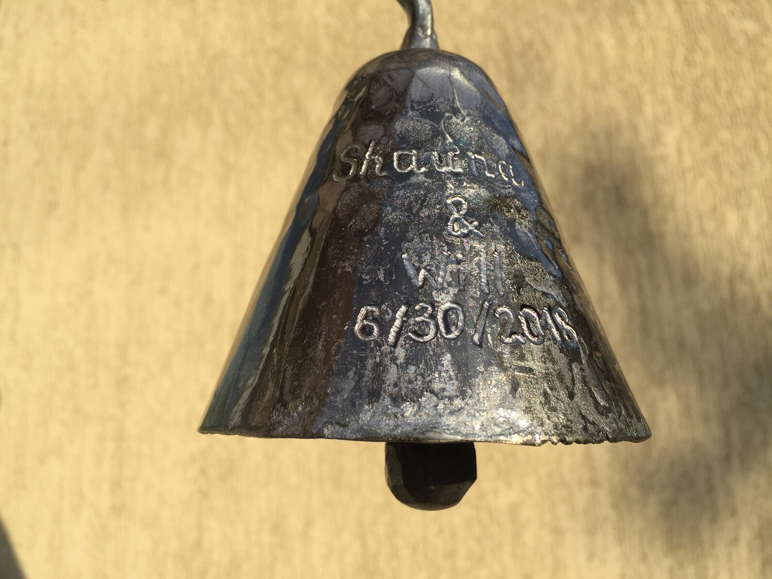 Engraved Bell Hand Made Bellswrought Iron Bell Metal - Etsy