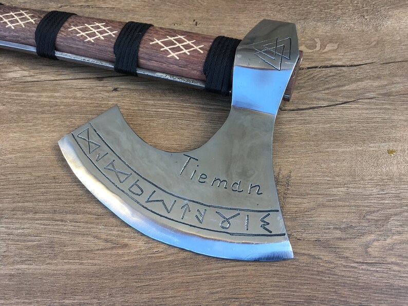 Runic Axe Pagan Axe Axe With Runes Personalized Axe Custom - Etsy