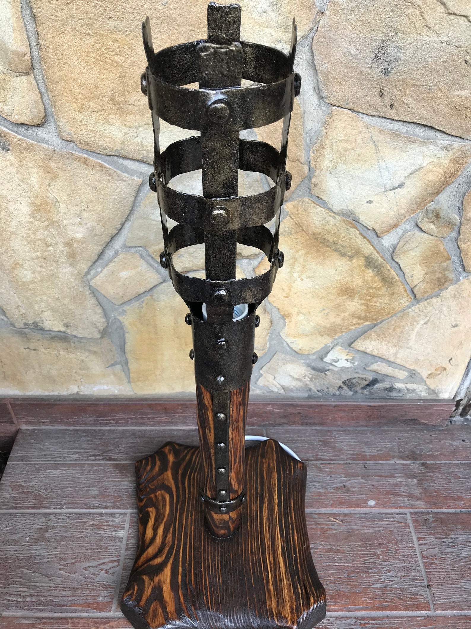 Viking Lantern, Viking Torch, Viking Lamp, Hand Forged Lamp, Hand ...