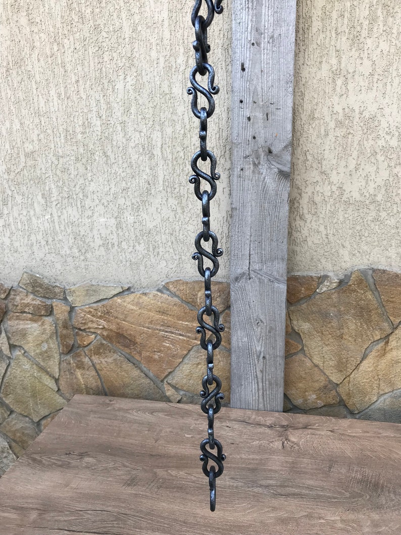 Hand Forged Chain Medieval Chain Iron Chain Plant Hanger | Etsy