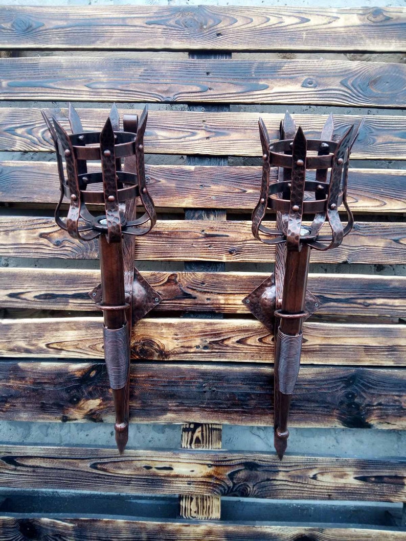 Wall Sconce Torch Viking Medieval Middle Ages Castle | Etsy