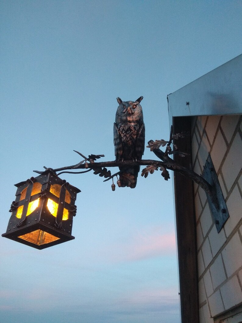 LED Lamp Solar Battery Wall Sconce Outdoor Sconce Outside | Etsy