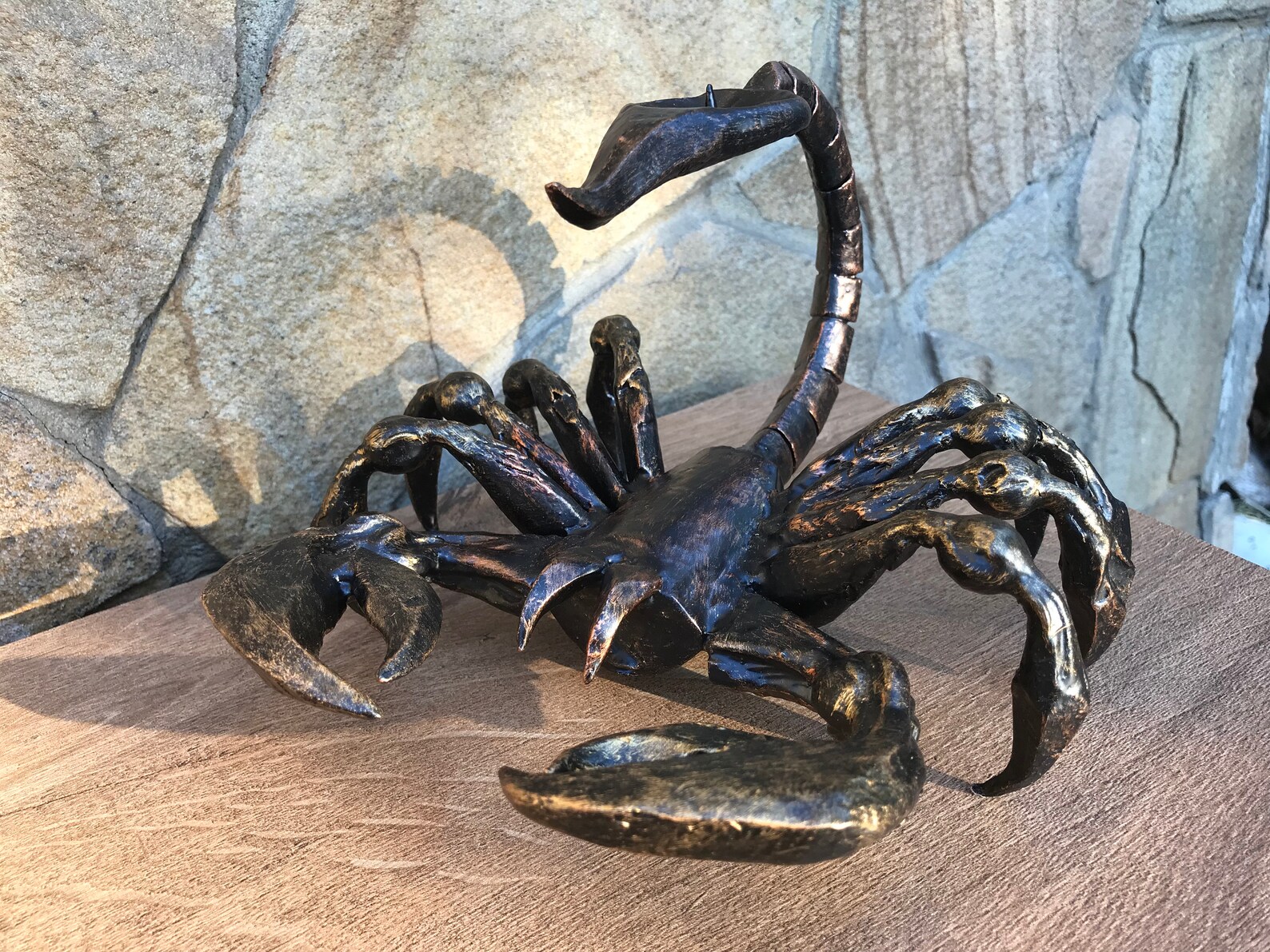 Halloween Figurine Forged Scorpion Iron Scorpion Metal - Etsy