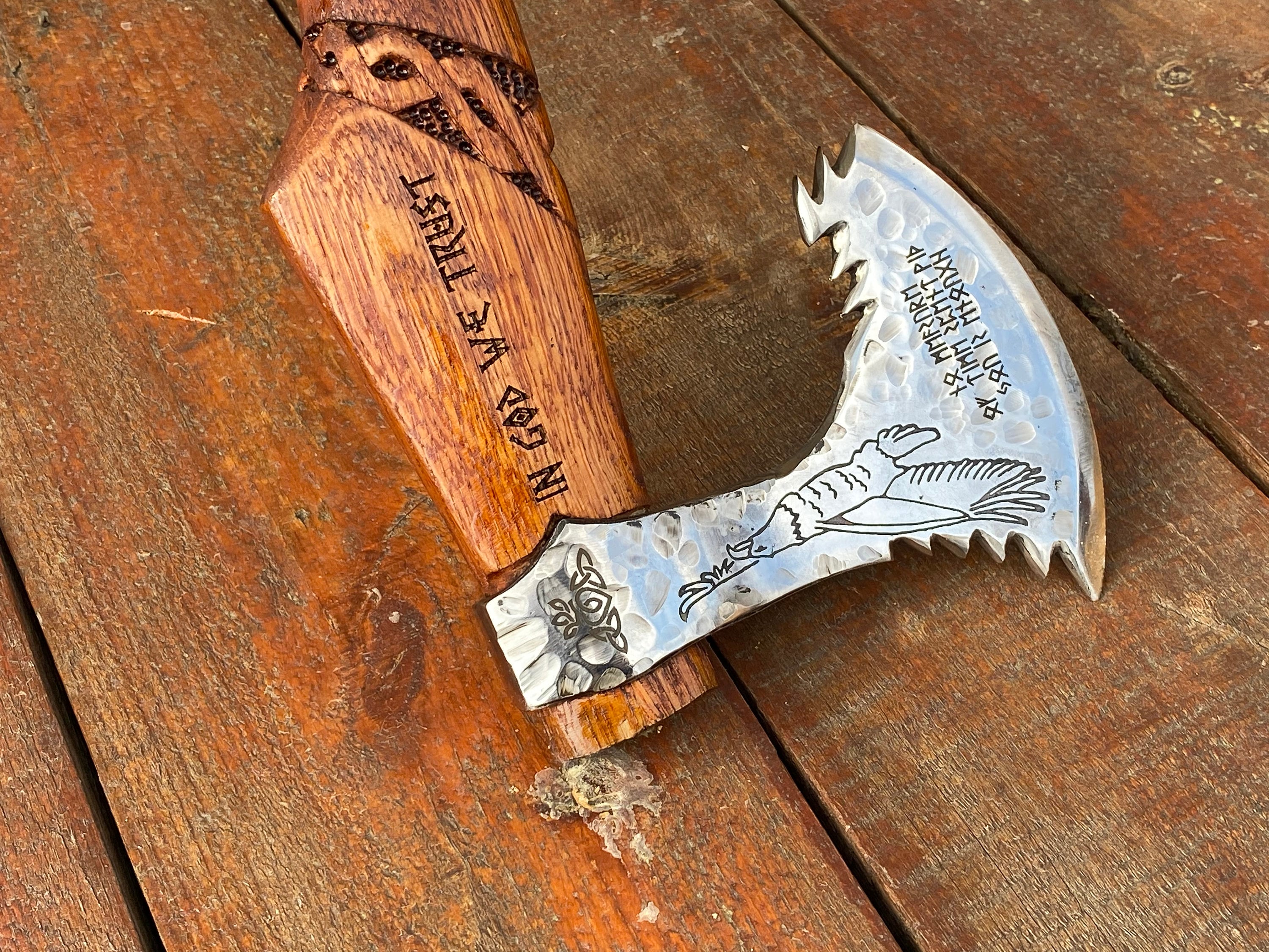 Runic Axe Viking Axe Axe Hatchet Birthday Anniversary | Etsy